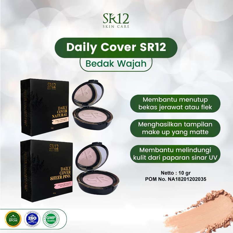 Jual Bedak Padat Wajah SR12 Kosmetik - Bedak Daily Cover Natural Loose Powder SR12 Skincare With ...