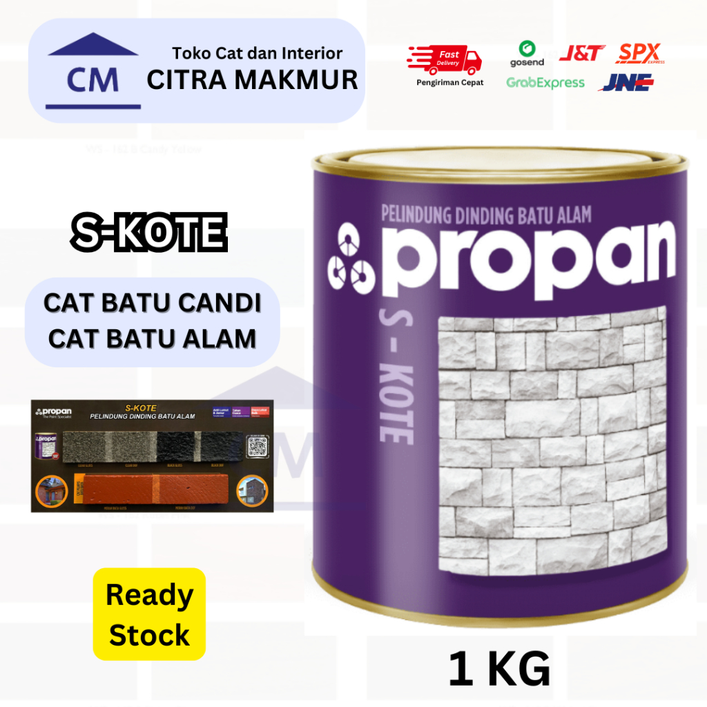 Jual Propan Stonkote / S-kote Vernis Batu Alam dan Bata Merah/Coating ...