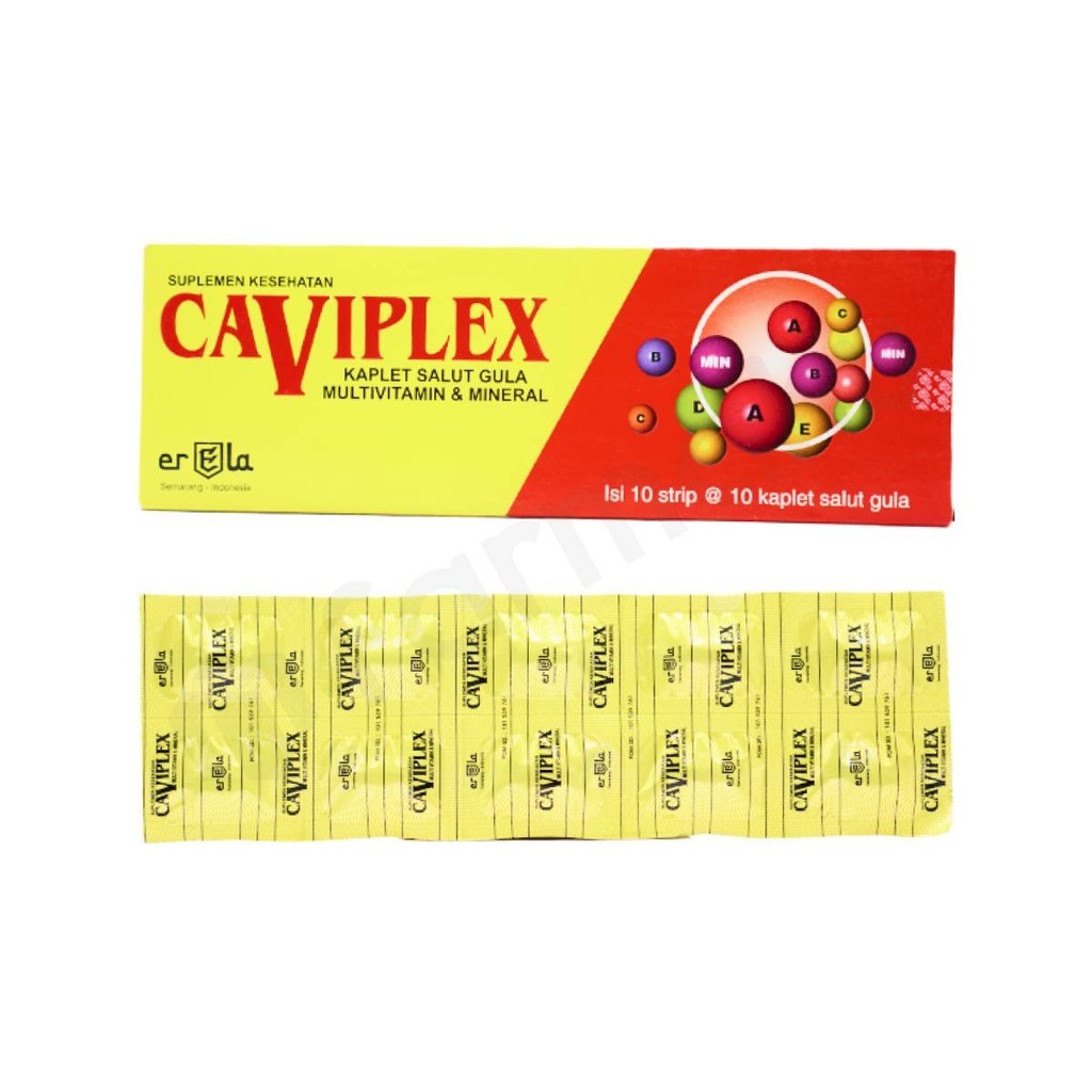 Jual Caviplex Multivitamin Mineral isi 10 strip @10 tablet | Shopee ...
