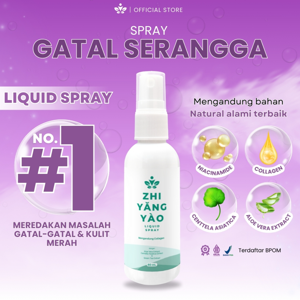 Jual ZHI YANG YAO spray eksim Obat psoriasis 30G [100% Original] Salep ...