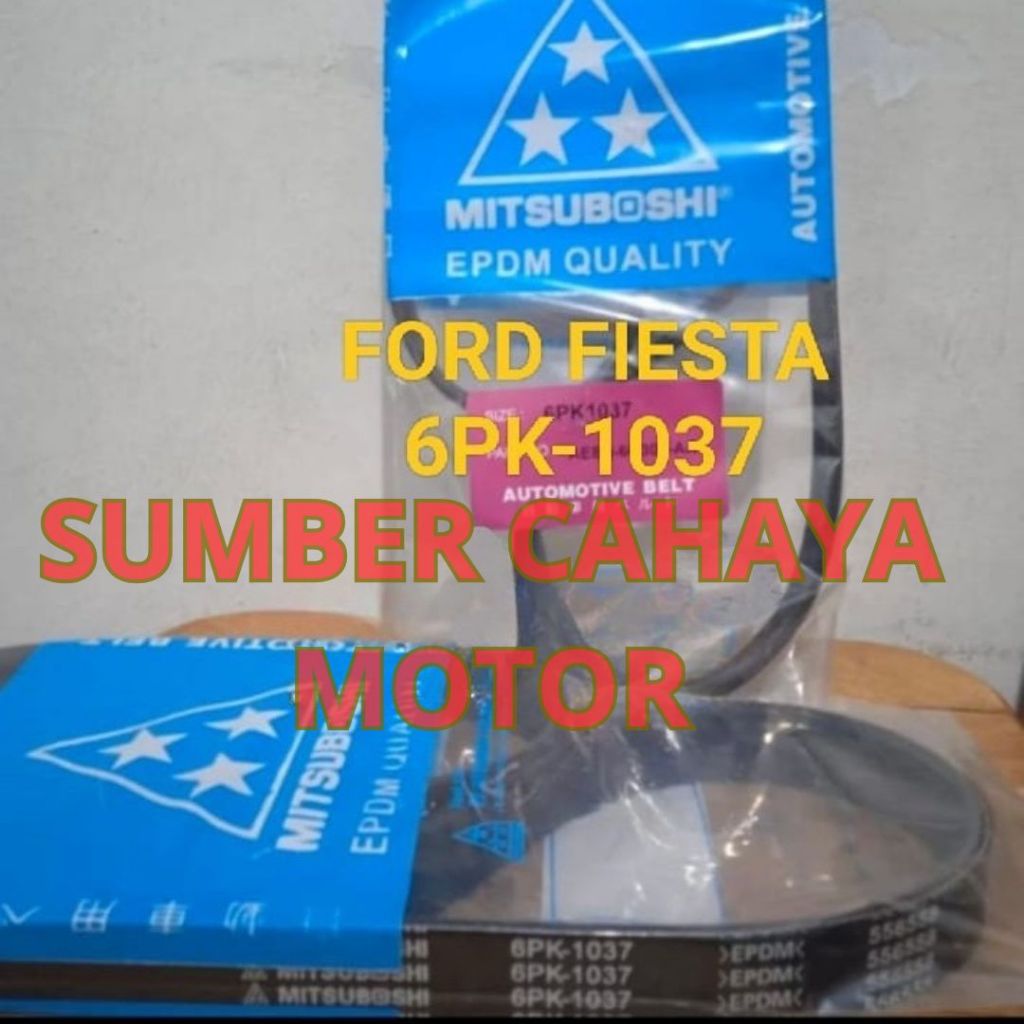 Jual Fan van v belt tali kipas 6pk1037 ford fiesta 6pk-1037 | Shopee ...