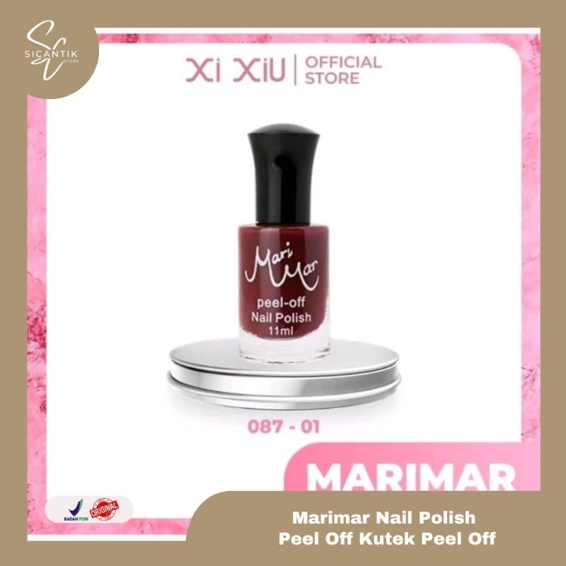 Jual KUTEK PEEL OFF MARIMAR NAIL POLISH | KUTEK MAROON 087-01 ORIGINAL ...