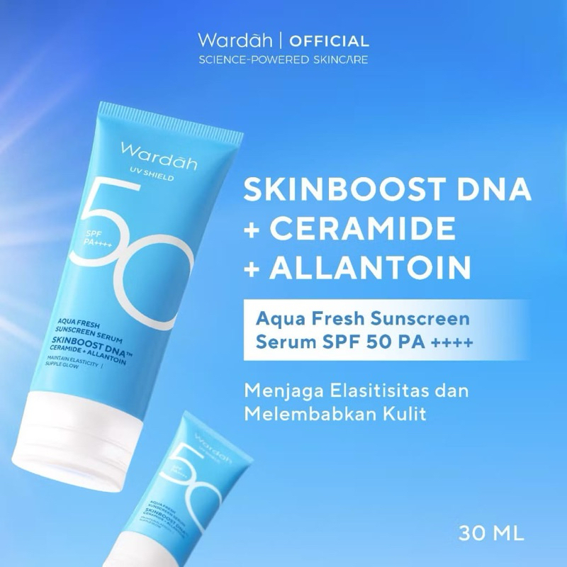 Jual Wardah UV Shield Aqua Fresh Sunscrren Serum SPF 50 PA++++ 30 ml ...