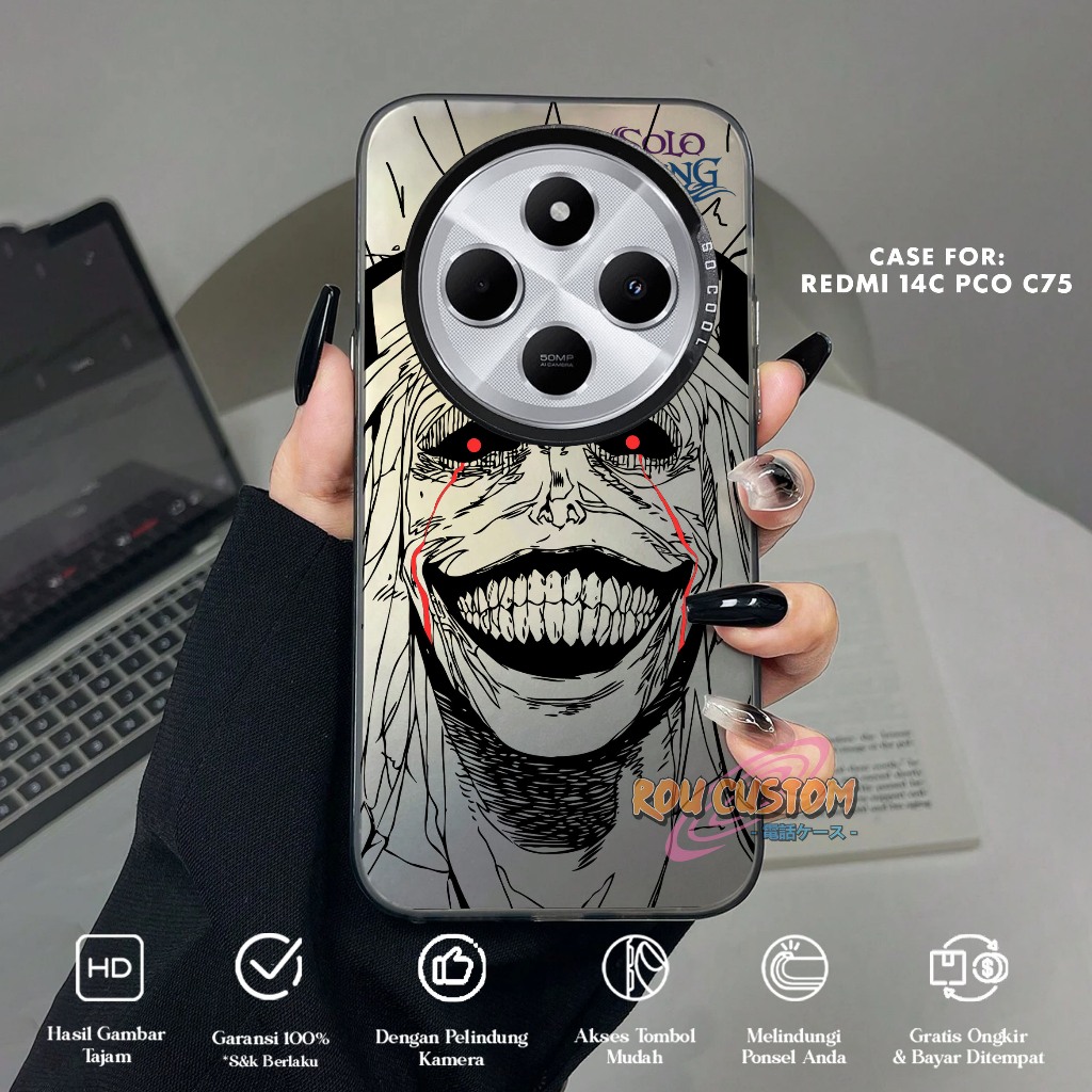 Jual CASE REDMI 14C / POCO C75 SO COOL HOLOGRAM PREMIUM MATTE - Motif ...