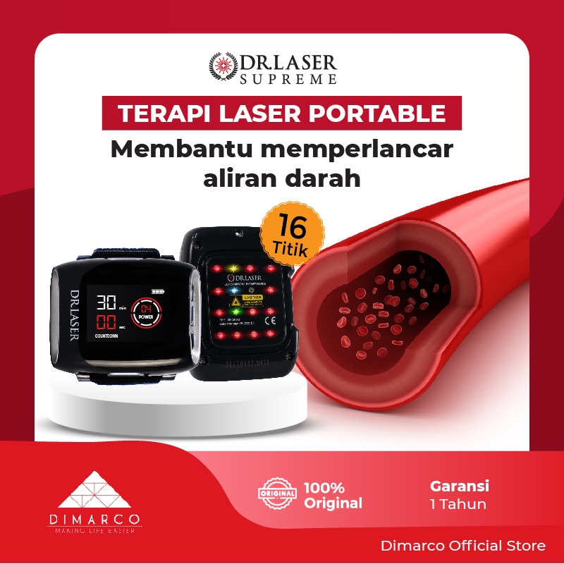 Jual DR LASER SUPREME 16 TITIK Alat Terapi Kesehatan Diabetes Jantung ...