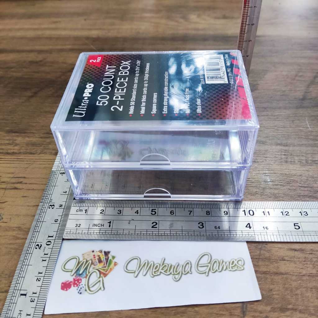 Jual Ultra Pro stackable 2-Piece 50 count Clear Card Boxes (2ct) Ideal for thick cards up to ...