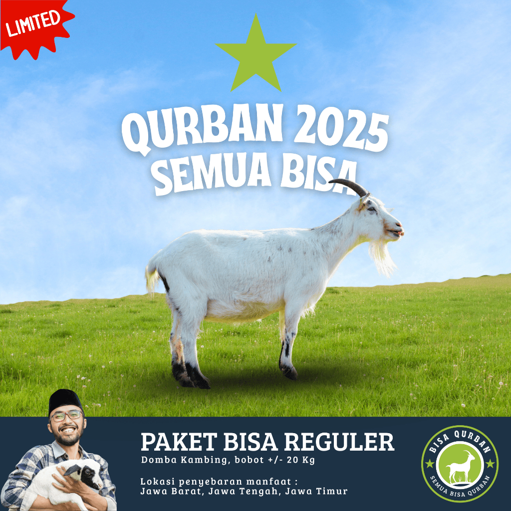 Jual Hewan Qurban Kambing Domba Qurban Kurban Hidup Bobot 20KG Tebar Paket Reguler Bisa Qurban ...