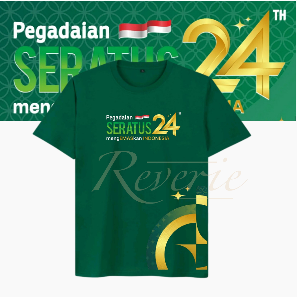 Jual KAOS SERAGAM ULANG TAHUN PEGADAIAN SERATUS 24 TH MENGEMASKAN ...