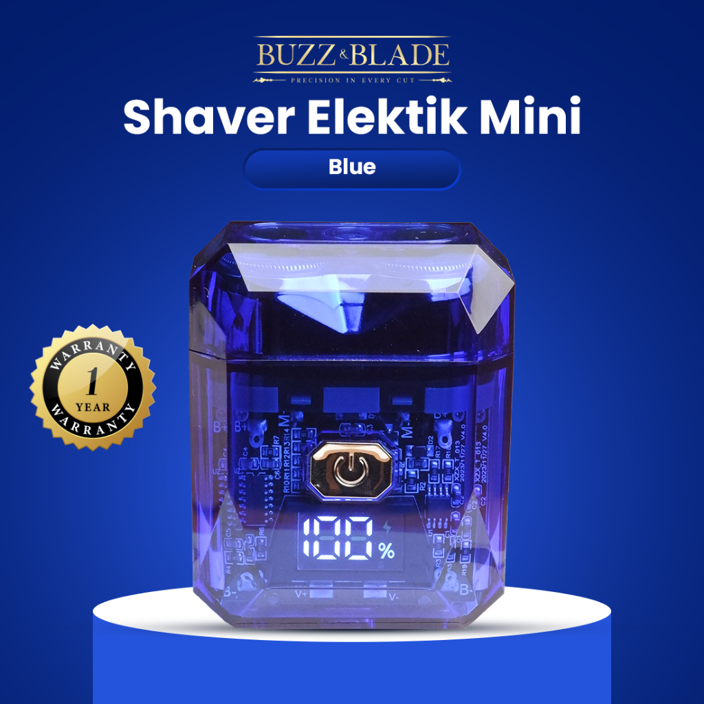 Jual BUZZ & BLADE Shaver Mini Transparan - Alat Cukur Mini, Pisau 360 ...