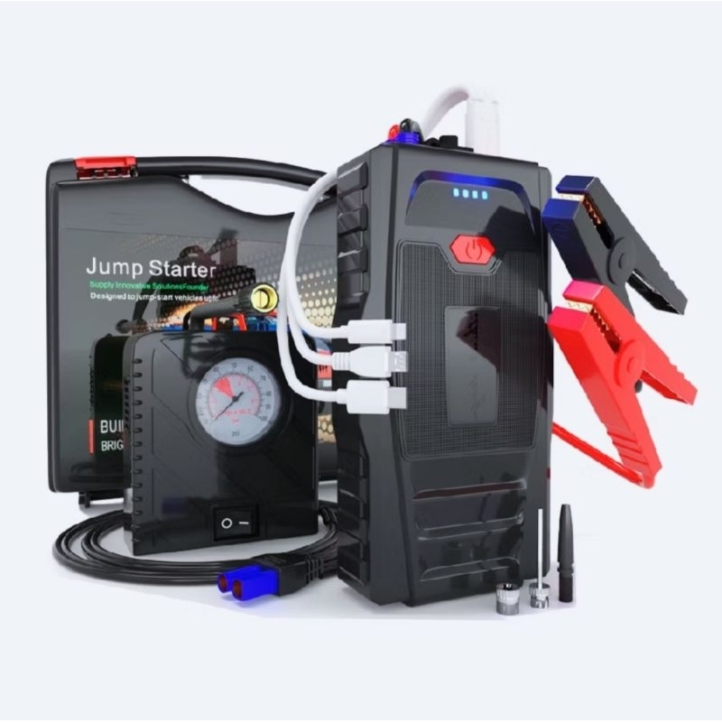 Jual Stater jumper power bank mobil 10000Mah 12V 4 port Car jump start ...