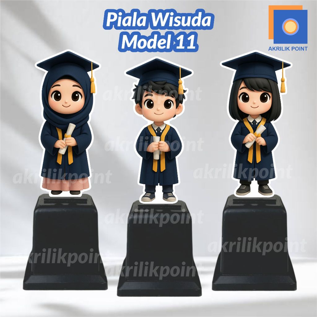 Jual PIALA WISUDA ANAK TK Model 11 | Piala Akrilik Wisuda Murah | Piala ...