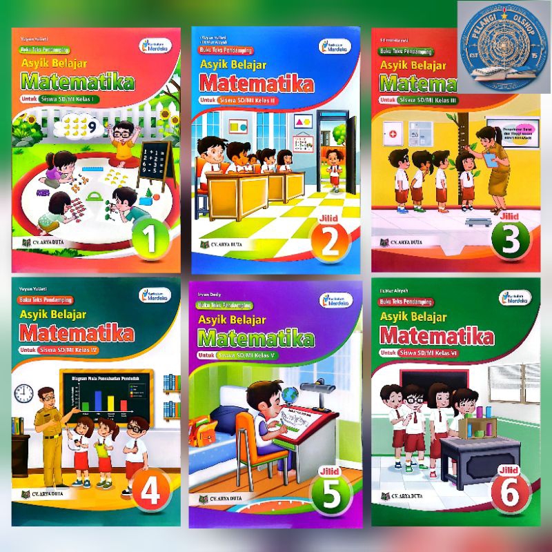 Jual ARYA DUTA ASYIK BELAJAR MATEMATIKA SD/MI KELAS 1 2 3 4 5 6 KURIKULUM MERDEKA | Shopee Indonesia