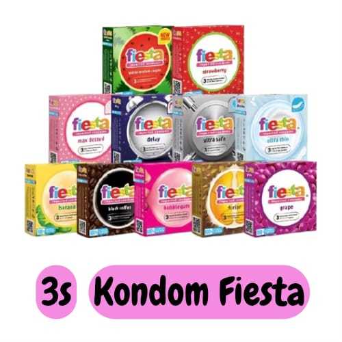 Jual Kondom Fiesta ALL VARIAN RASA - Funpack / Ultra Safe / Delay / Max ...
