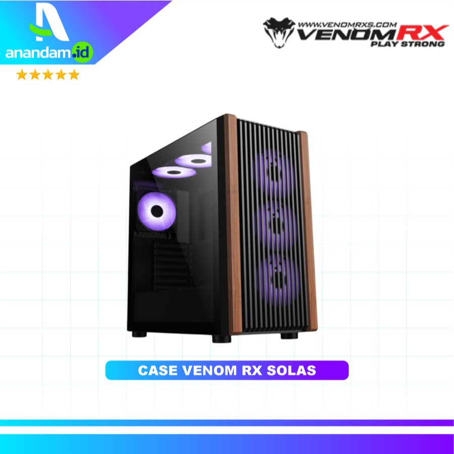 Jual Venom RX Case PC Solas Tempered Glass Wood Series Case | Shopee ...