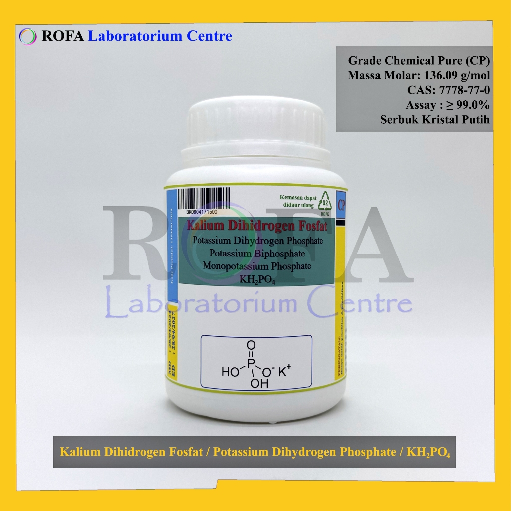 Jual Kalium Dihidrogen Fosfat / Potassium Dihydrogen Phosphate / KH2PO4 ...