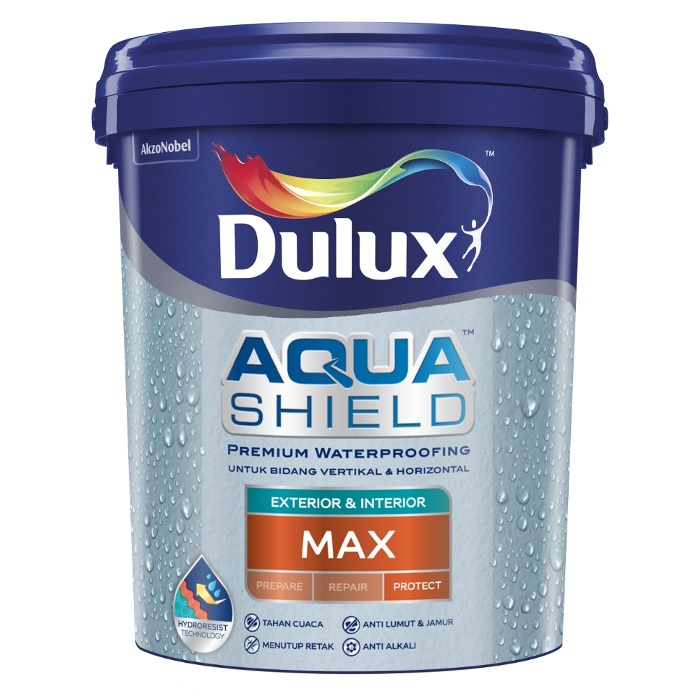Jual DULUX AQUASHIELD MAX Cat Dak Lantai Anti Bocor 20 KG | Shopee Indonesia