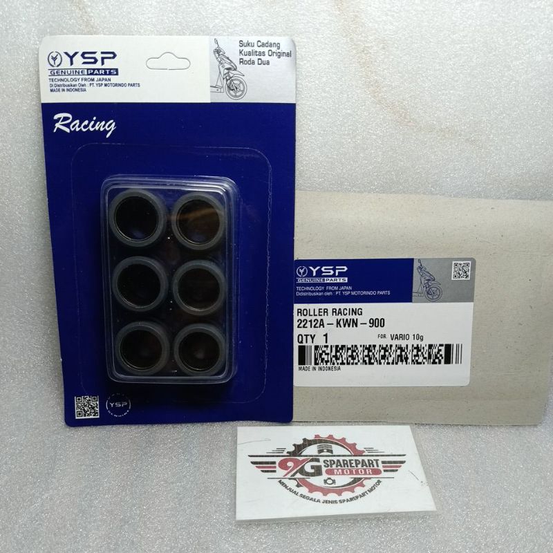 Jual Roller Racing KWN YSP 10 Gram Vario 125 Vario 125 led Vario 150 ...
