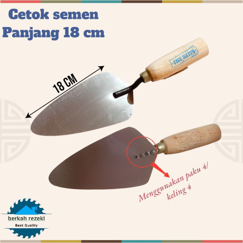 Jual Cetok/sendok semen galur asli Reni 18 cm keling 4/cetok semen alat ...