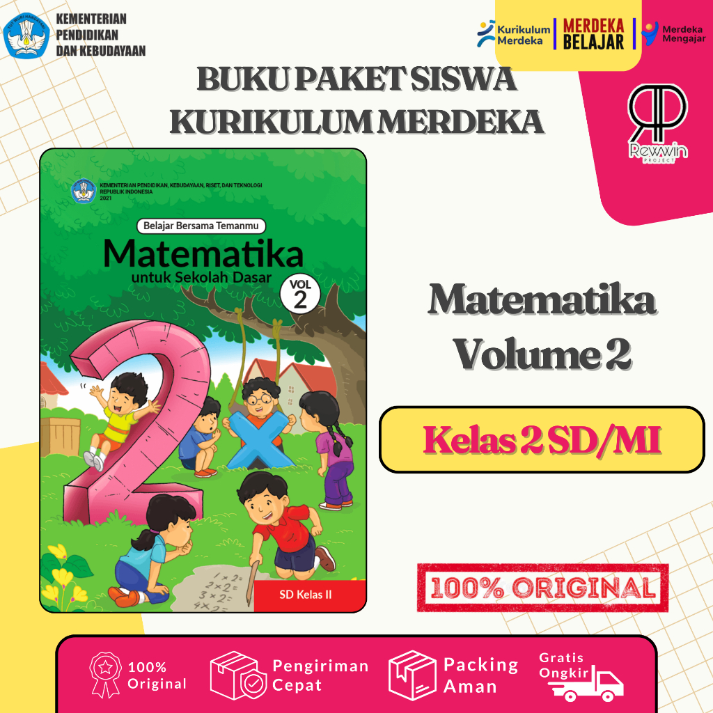 Jual Buku Matematika Vol 2 Kelas 2 SD Kurikulum Merdeka | Shopee Indonesia