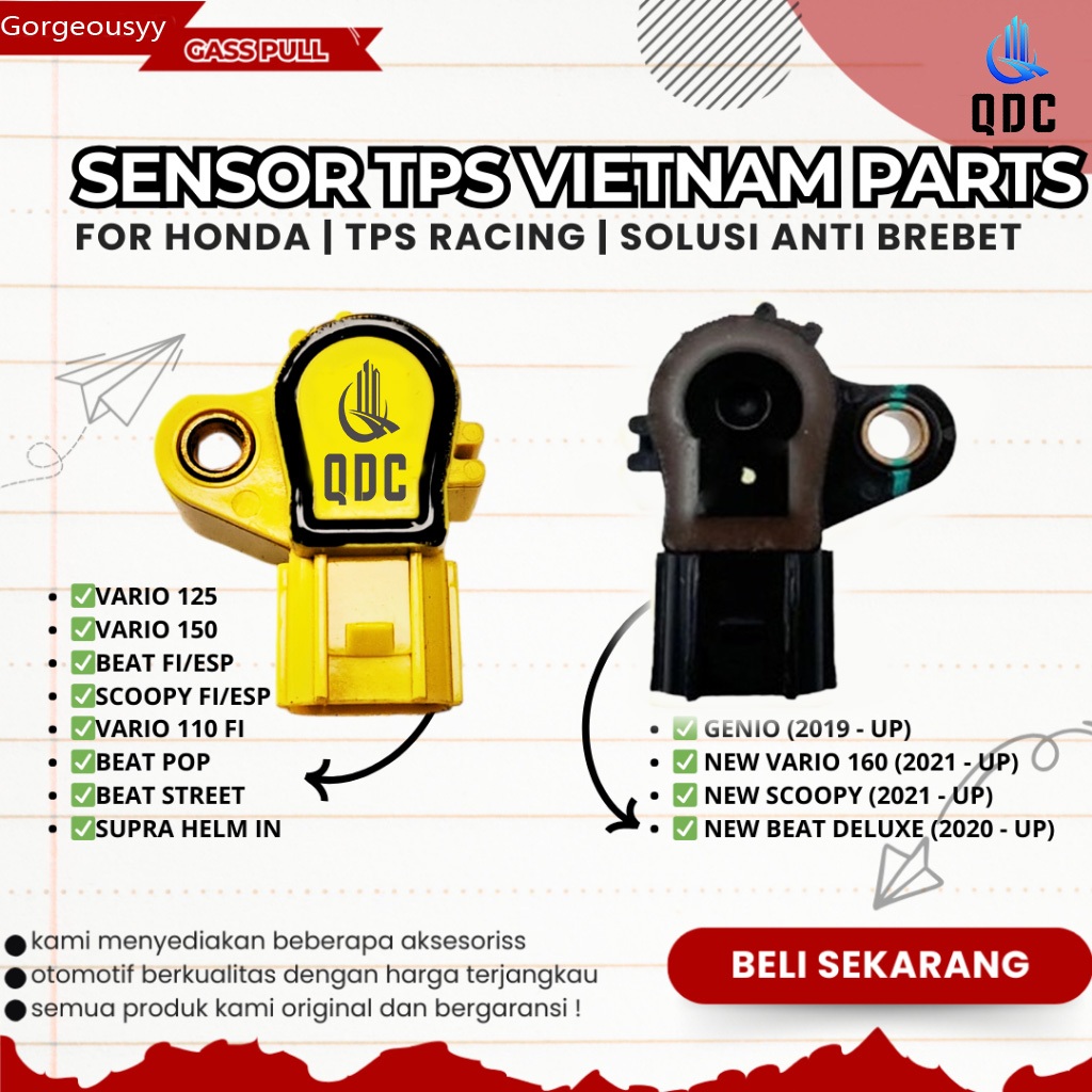 Jual SENSOR TPS VIETNAM PART BEAT VARIO 110 125 150 SCOOPY REVO Fi ...