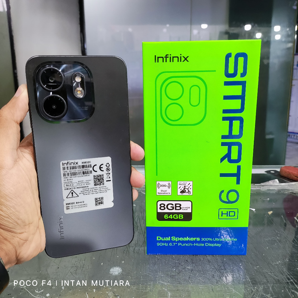 Jual Infinix Smart 9 HD Ram 4GB Rom 64GB Bekas Original | Shopee Indonesia