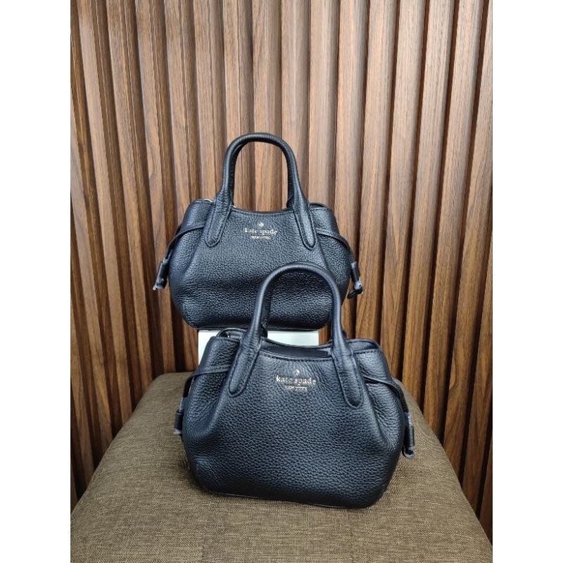 Jual KS Dumpling Mini Pabbled Leather Black | Shopee Indonesia