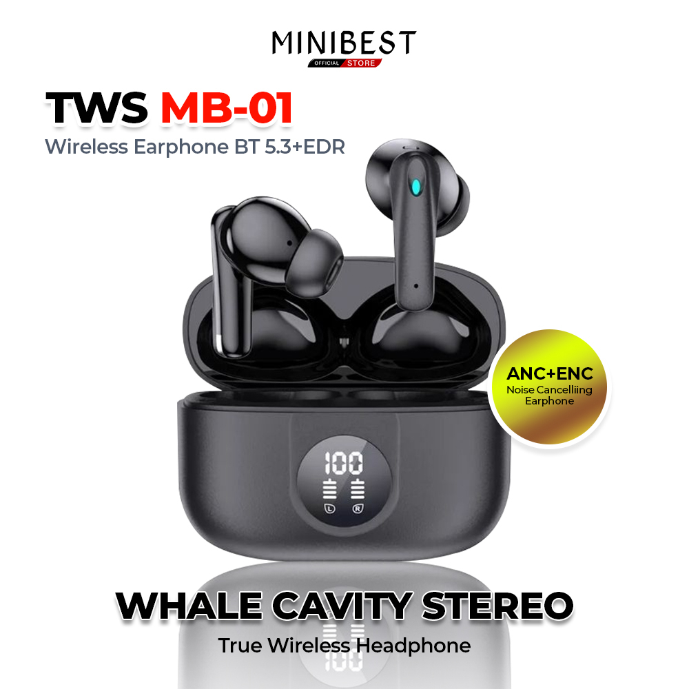 Jual MINIBEST MB01 TWS ANC + ENC Earphone Headset Bluetooth 5.3+ EDR ...