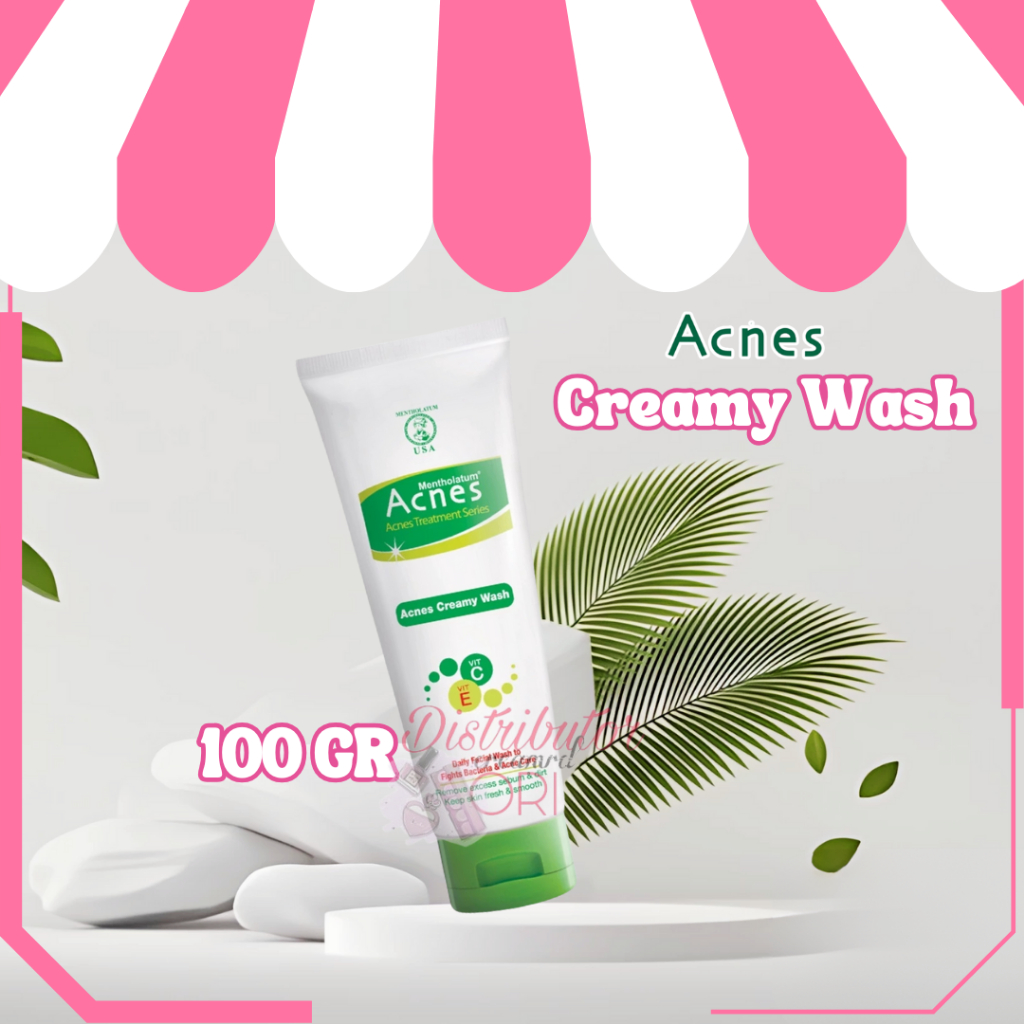 Jual Acnes Creamy Wash 100g / sabun muka / kulit berminyak / jerawat ...