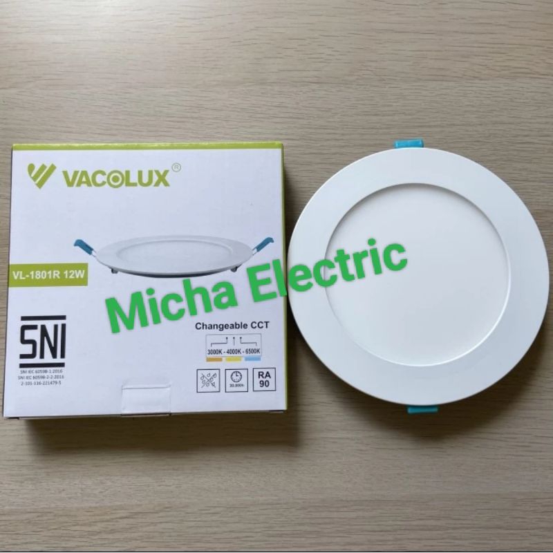 Jual Vacolux VL-1801R Lampu Downlight LED 12W Inbow/ LED Panel Slim ...