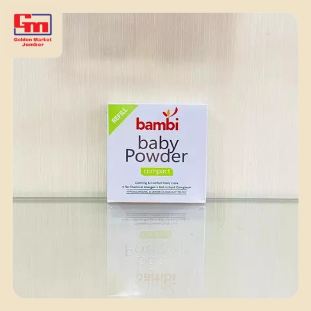 Jual GMJ Bambi Baby Compact Powder 40gr - Refill | Bedak Padat Bayi ...