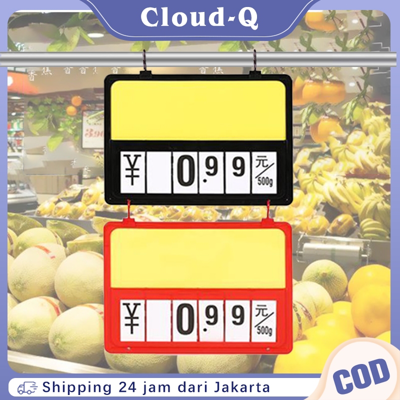Jual A5 Papan Harga Gantung Supermarket Price Sign Board Tag Harga ...