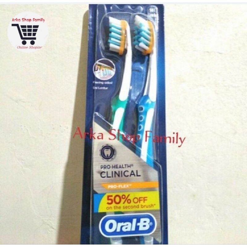Jual ORAL-B Sikat Gigi Pro Health Clinical Pro Flex Soft 2s Oral B ...