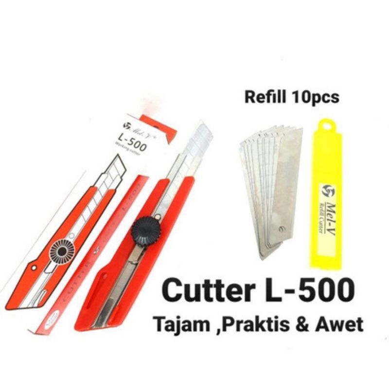 Jual Cutter Besar Joyko L 500 + Refill 1 Tube ORIGINAL KENKO | Shopee ...