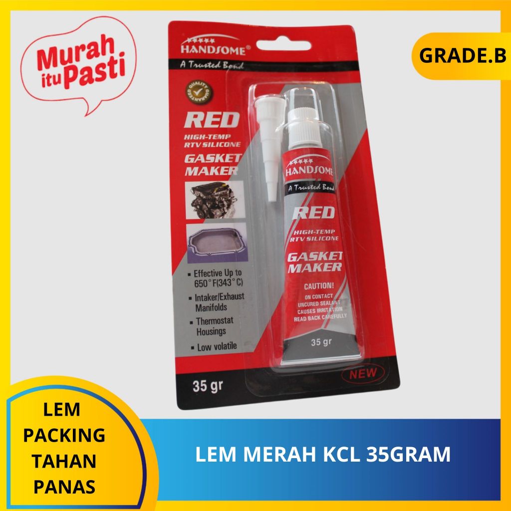 Jual LEM MERAH KCL 35GR - LEM RED - LEM MESIN. [B][#LEM] | Shopee Indonesia