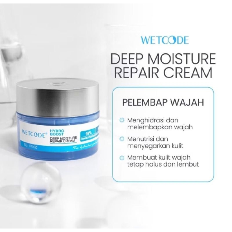 Jual Wetcode Cream Pelembab Wajah Spirulina Ceramide Moisturizer Repair Hydrating Skin barrier ...
