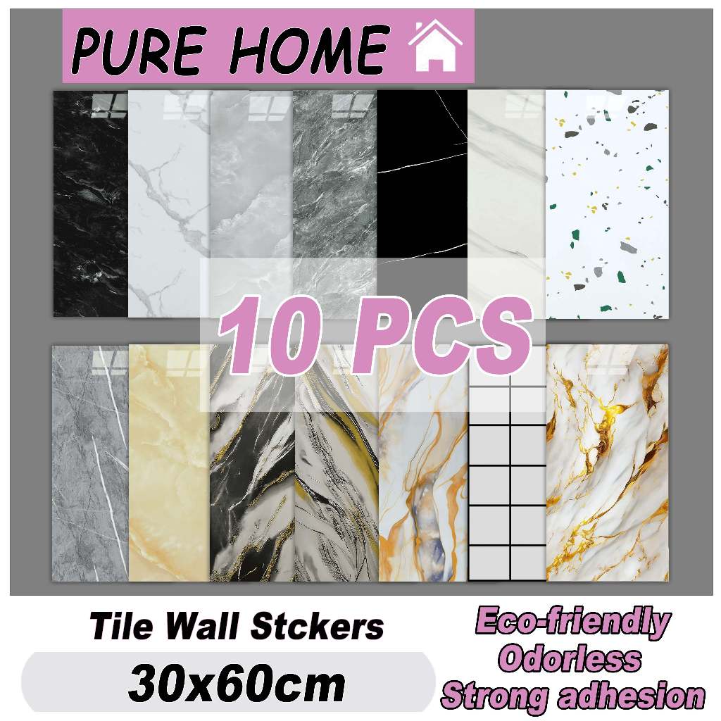 Jual Pure Home-PAKET 10 LEMBAR Wallpaper Dinding Foam Vinyl PREMIUM Motif Marmer Granit Keramik ...
