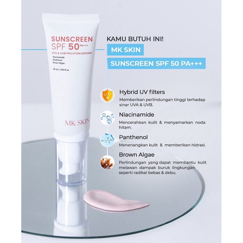 Jual SUNSCREEN MK SKIN SPF50/PA+++ - FULL SIZE (up to 20ml) | Shopee ...