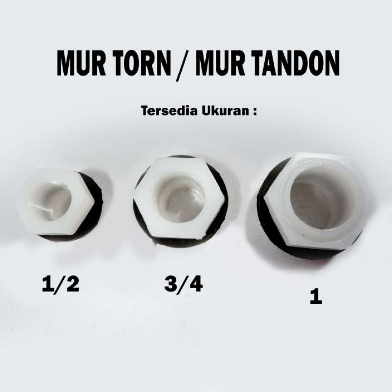 Jual MUR TOREN / RING TANDON / UKURAN 1/2" 3/4" 1" | Shopee Indonesia