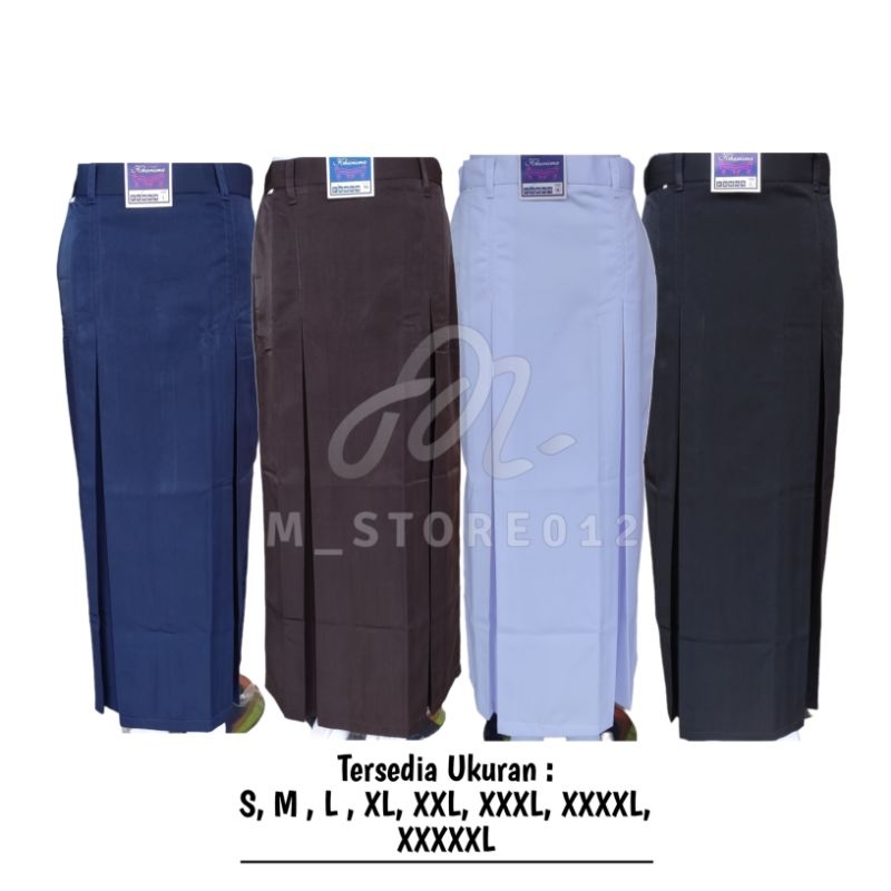 Jual Rok SPAN BELAH DUA Sekolah Kerja Putih Hitam Biru SMP Abu SMA/SMK Coklat Pramuka | Shopee ...