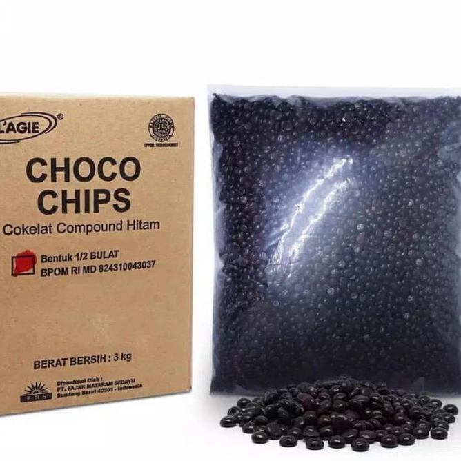 Jual LAGIE CHOCO CHIPS 1/2 BULAT 500 GR REPACK | Shopee Indonesia