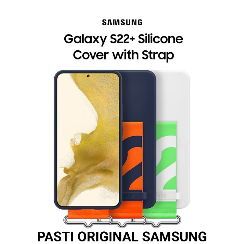 Jual Samsung Galaxy S22 Plus Casing Original Silicone Strap Cover S22 ...