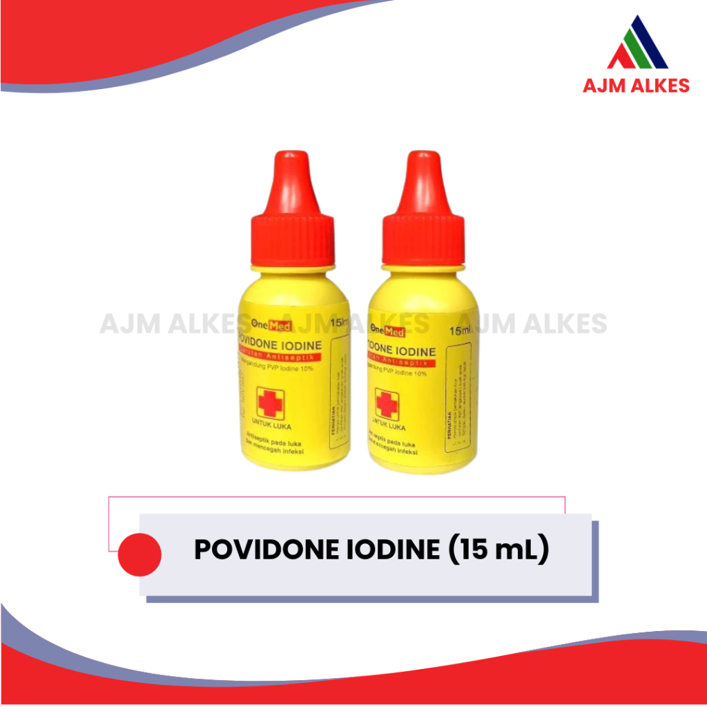 Jual Antiseptik Povidone Iodine OneMed (15/30/60 mL) | Shopee Indonesia