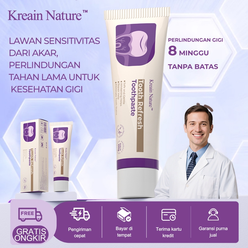 Jual Kreain Nature - Pasta gigi herbal alami mencegah kerusakan gigi ...