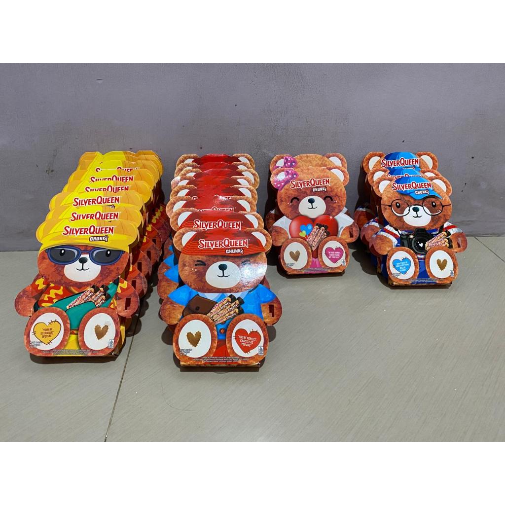 Jual Silverqueen Chunky Bear Chocolate Valentine Coklat Beruang Tedy ...