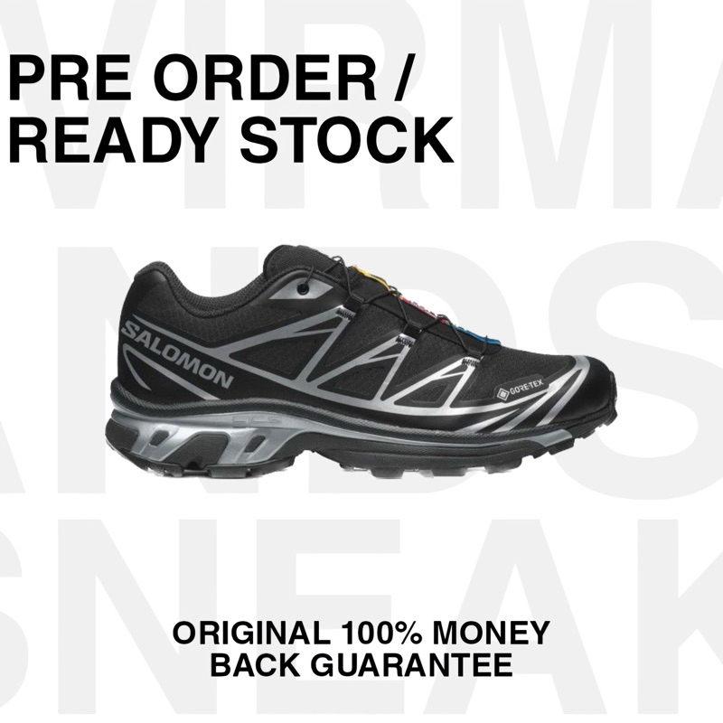 Jual Salomon XT-6 Gore-Tex Black Metallic Silver Original 100% Sneaker resmi | Shopee Indonesia