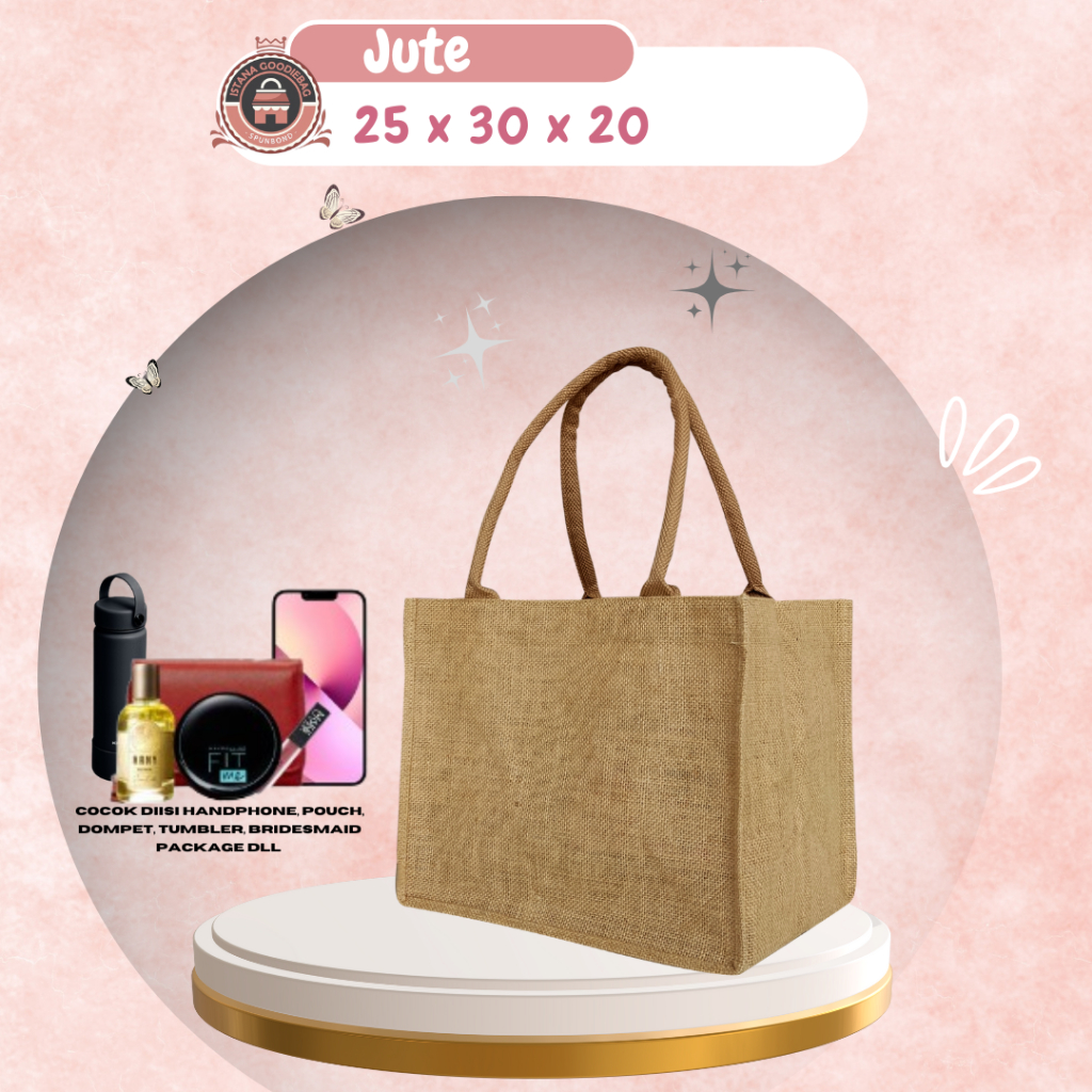 Jual [READY LANGSUNG KIRIM] Tas Jute Goni Premium 25x30x20 | Totebag ...