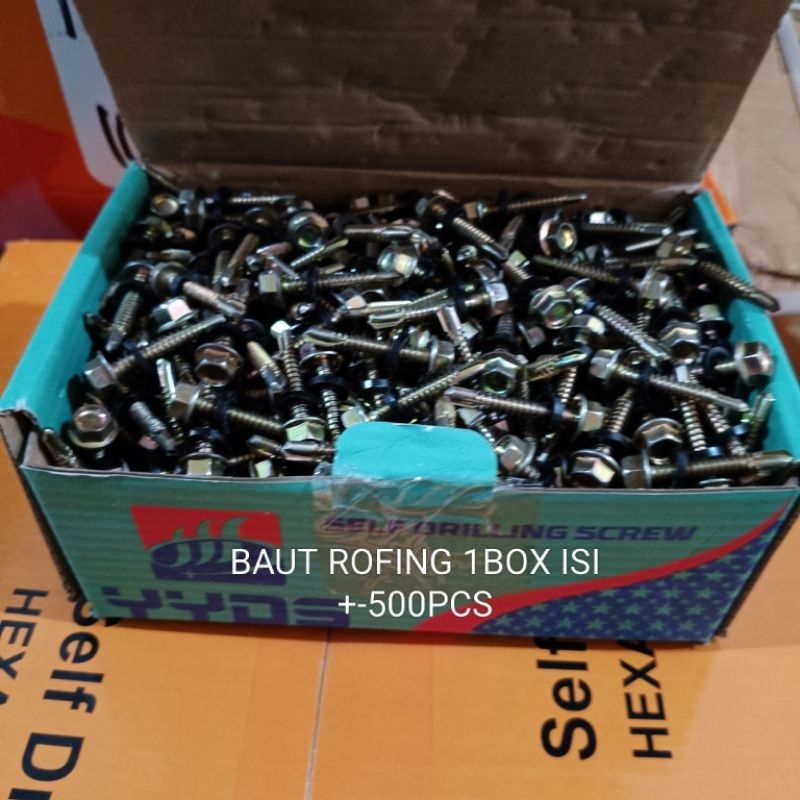 Jual baut rofing 3cm 1box baut atap baja ringan 30mm roofing vpr 1dus ...