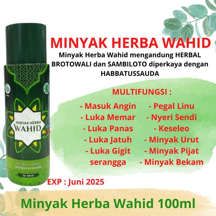 Jual AMALIA MINYAK HERBA WAHID 100ML UNTUK LUKA , BALUR ,GOSOK ,URUT DAN PIJAT | Shopee Indonesia