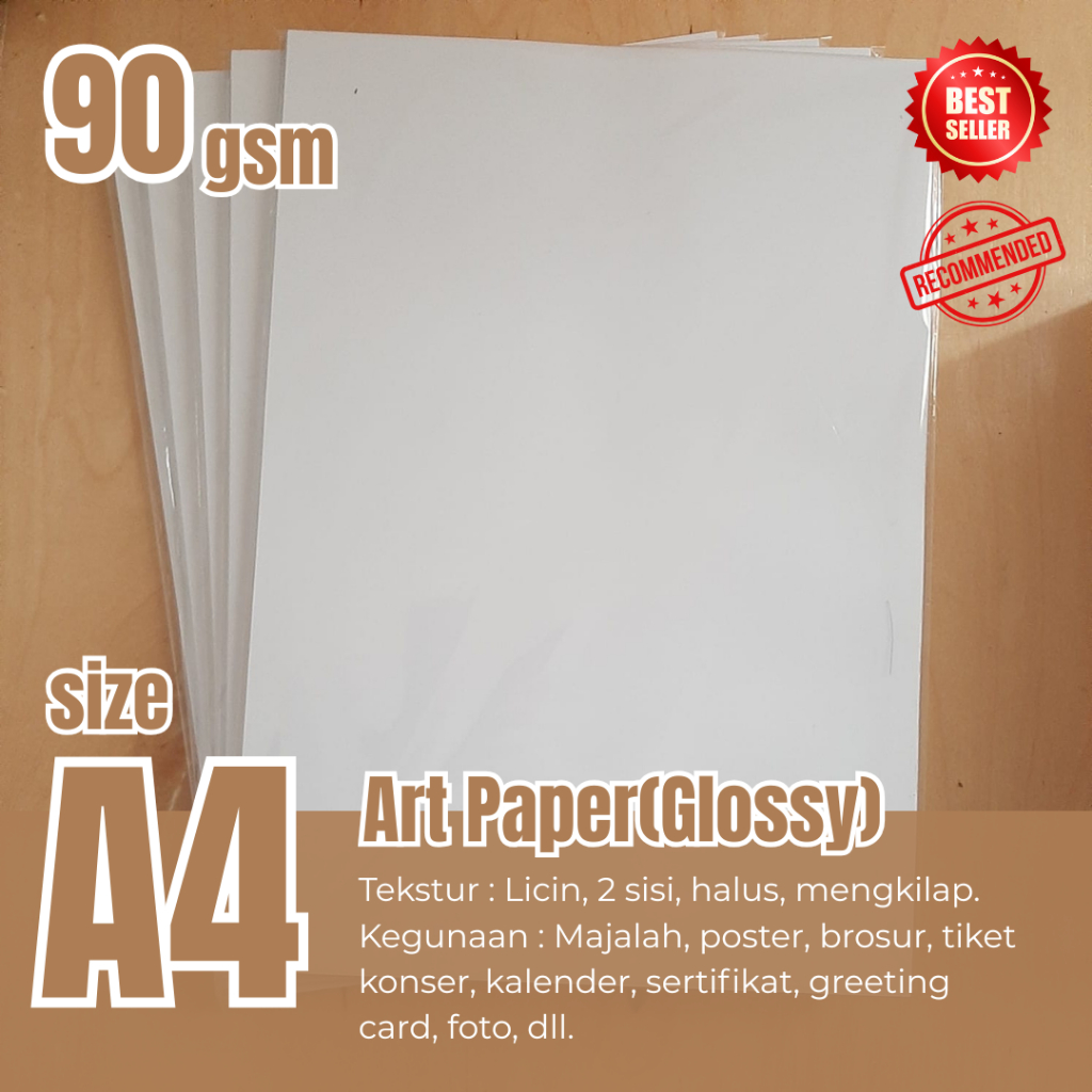 Jual Kertas Art Paper A4 90gsm Termurah/Kertas Brosur/Majalah | Shopee ...