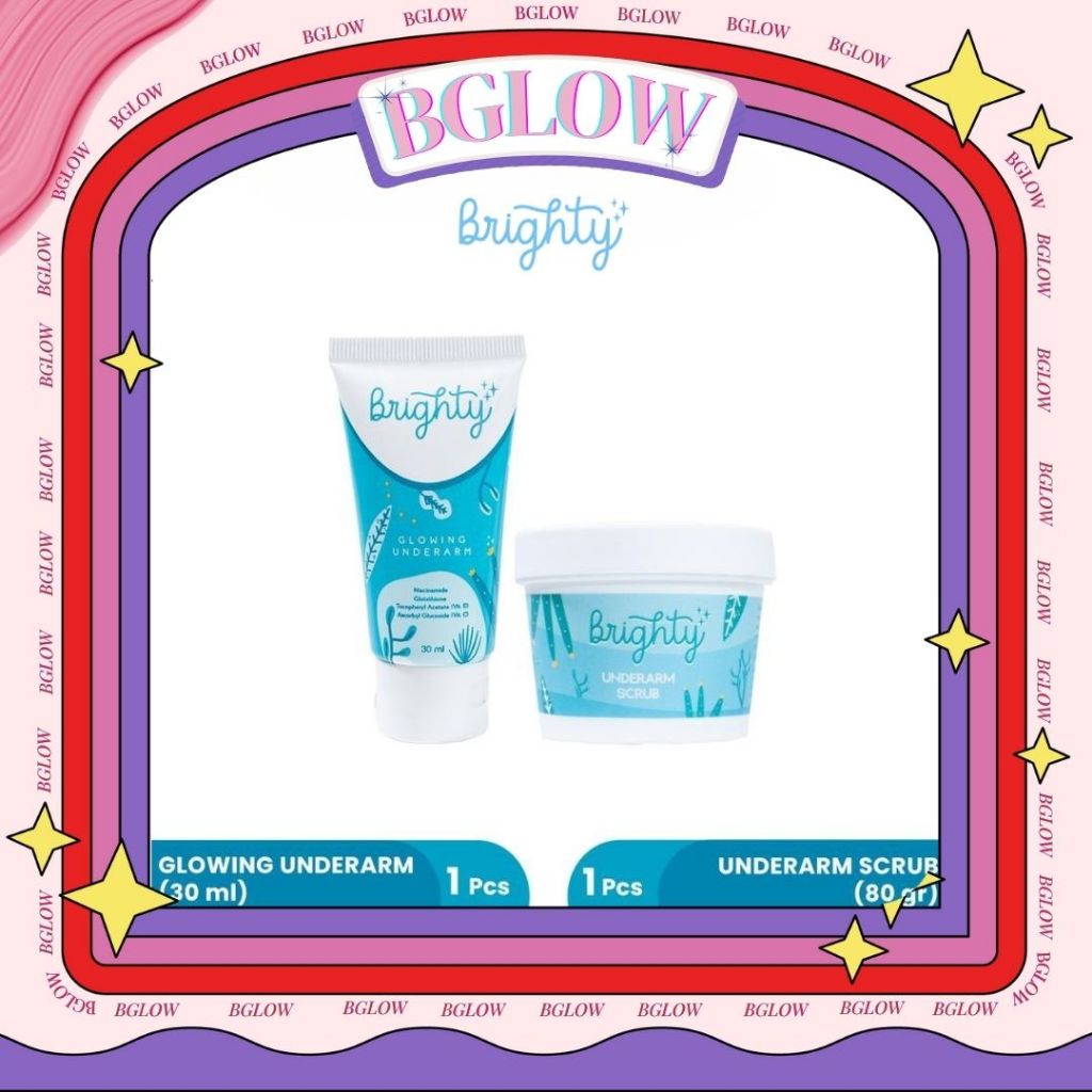 Jual BUNDLE Brighty Glowing Underarm X Underarm Scrub Paket Lengkap ...